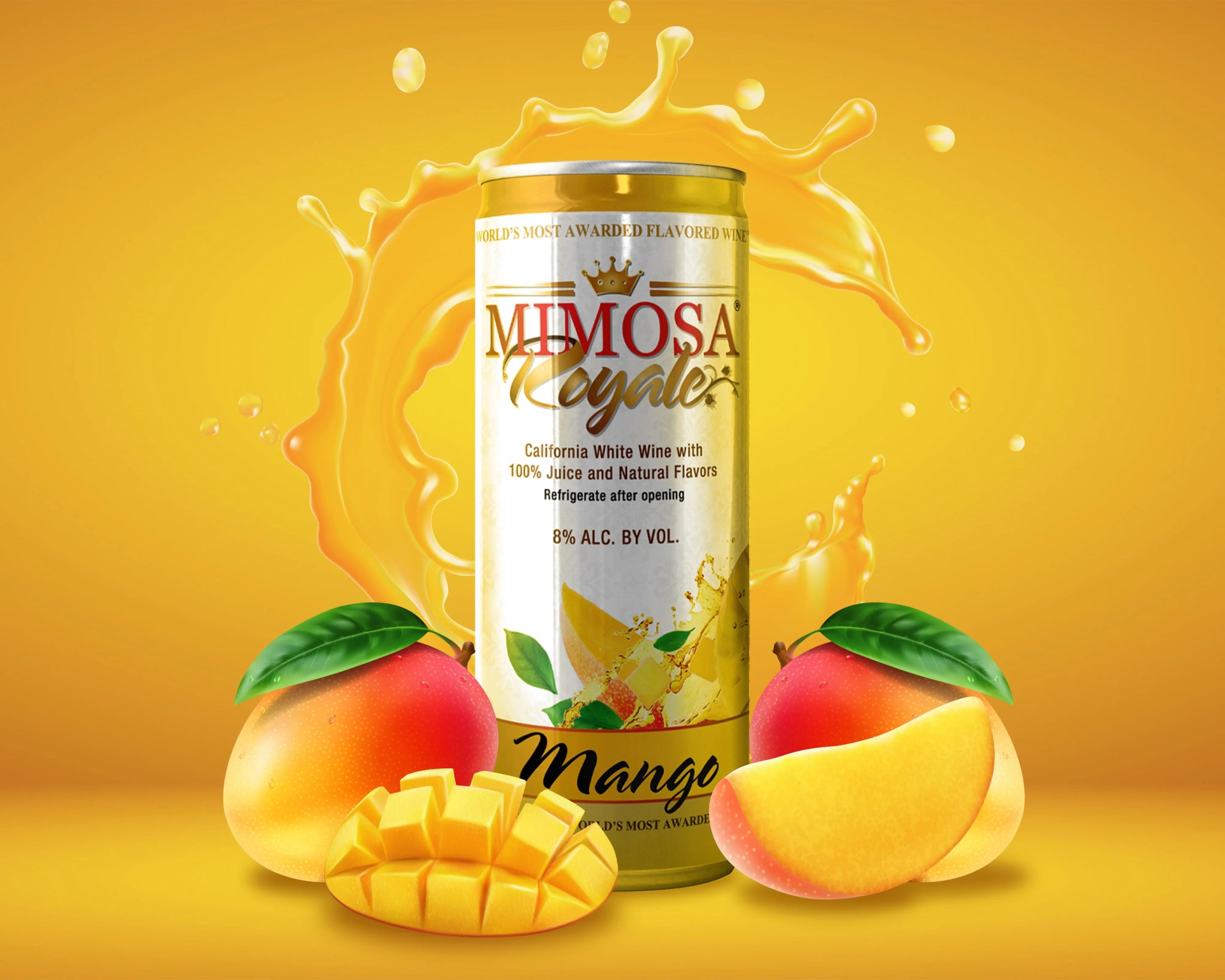Mimosa Royale Mango Cans 4PK 355ML - KosherWineWorld.com