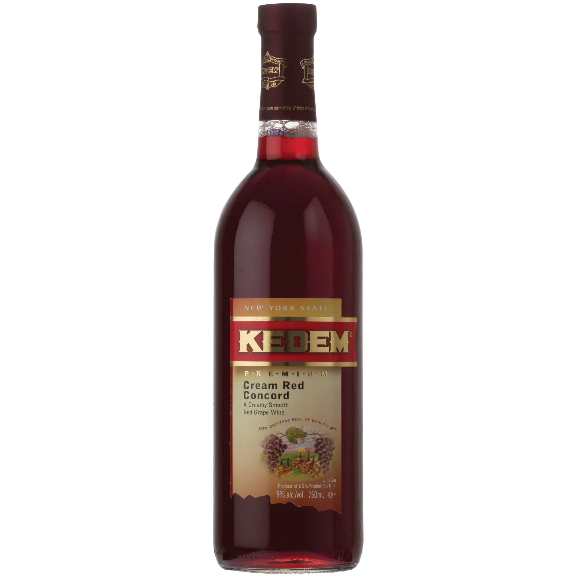 Kedem Cream Red Concord - Kosher Wine World – KosherWineWorld.com